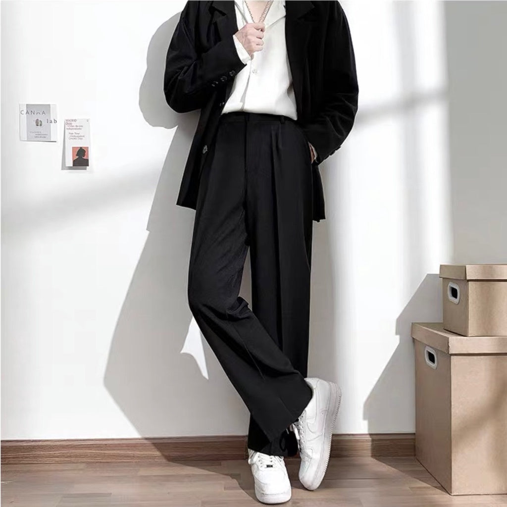 KOREAN BAGGY PANT-BLACK – MENLIKE